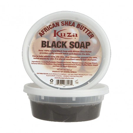 KUZA BLACK SOAP AFRICAN SHEA BUTTER