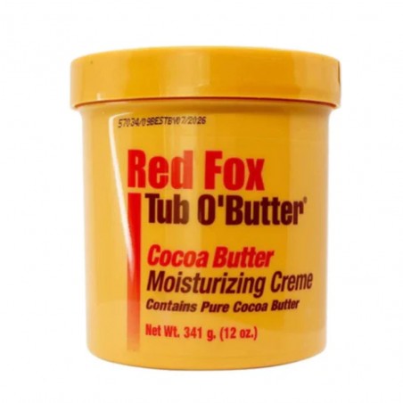 RED FOX TUB O'BUTTER COCOA BUTTER MOISTURIZING CREME