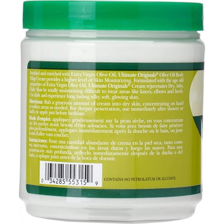 ULTIMATE ORIGINALS EXTRA VIRGIN OLIVE OIL BODY WHIP MOISTURIZING CREAM