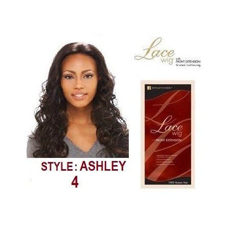 SENSATIONNEL ASHLEY LACE WIG WITH FRONT EXTENSION 100% HUMAN HAIR 4