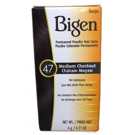 BIGEN PERMANENT POWDER HAIR 47 MEDIUM CHESTNUT